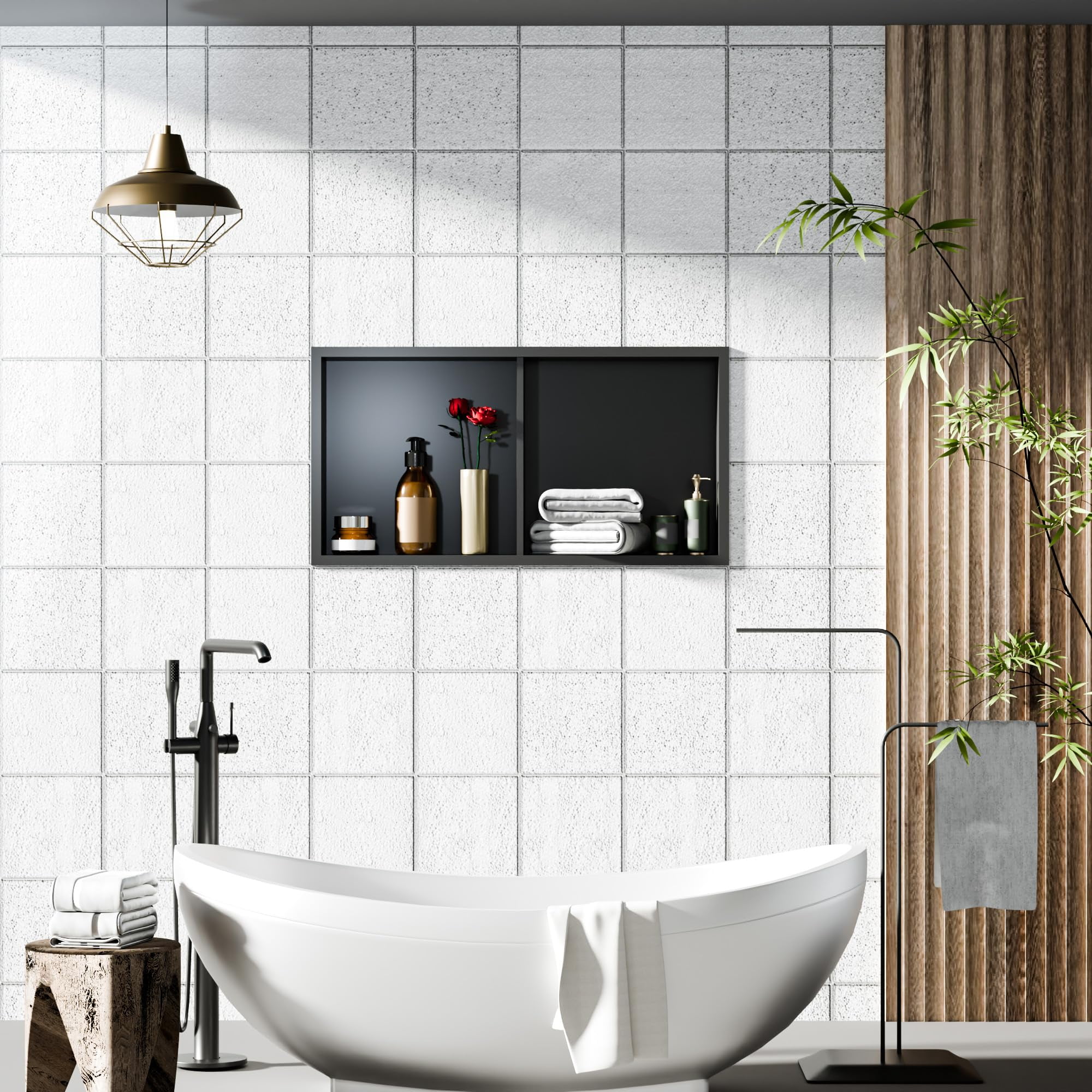Yeshouse Stainless Steel Niches Tile Ready Niche for Showers Bathroom ...