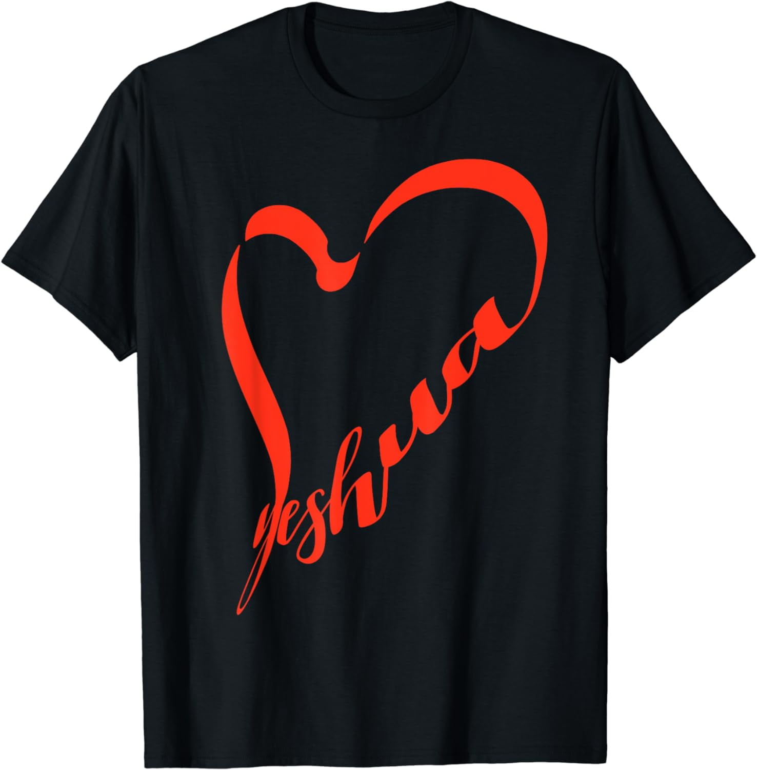 Yeshua Heart -- I Love Jesus T-Shirt - Walmart.com