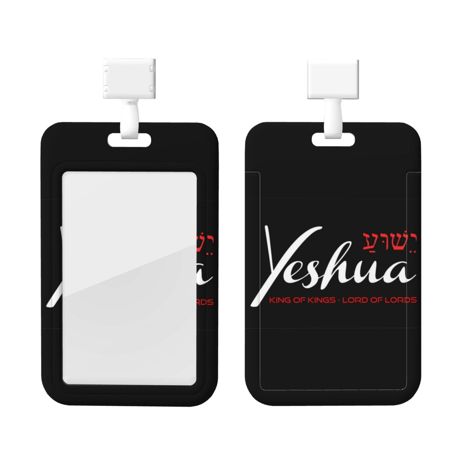 Yeshua Jesus Christian Badge Holder with Lanyard Vertical ID Card ...