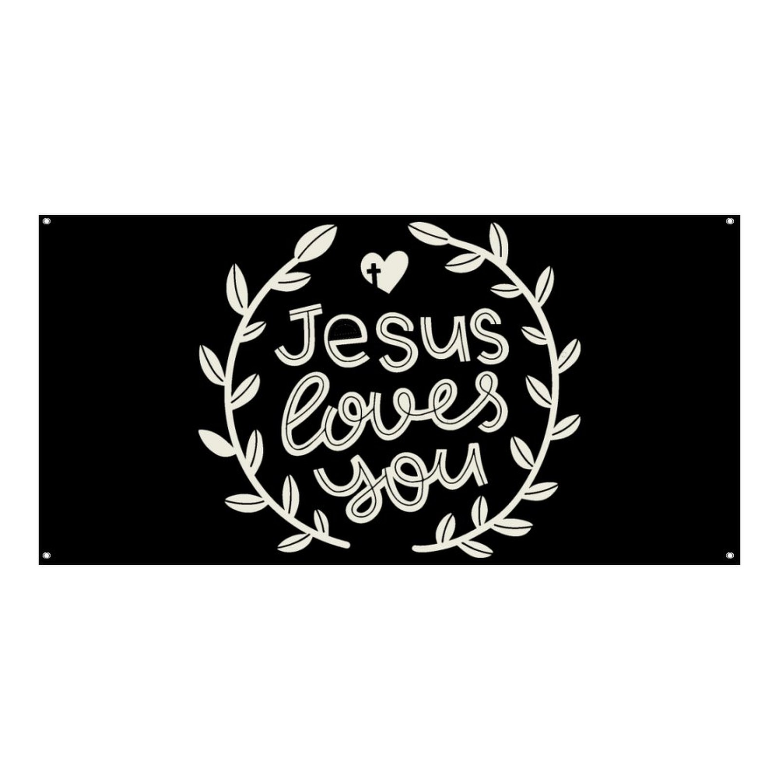 Yeshua Jesus Christian Banner Flag Photography Background Outdoor Sign ...
