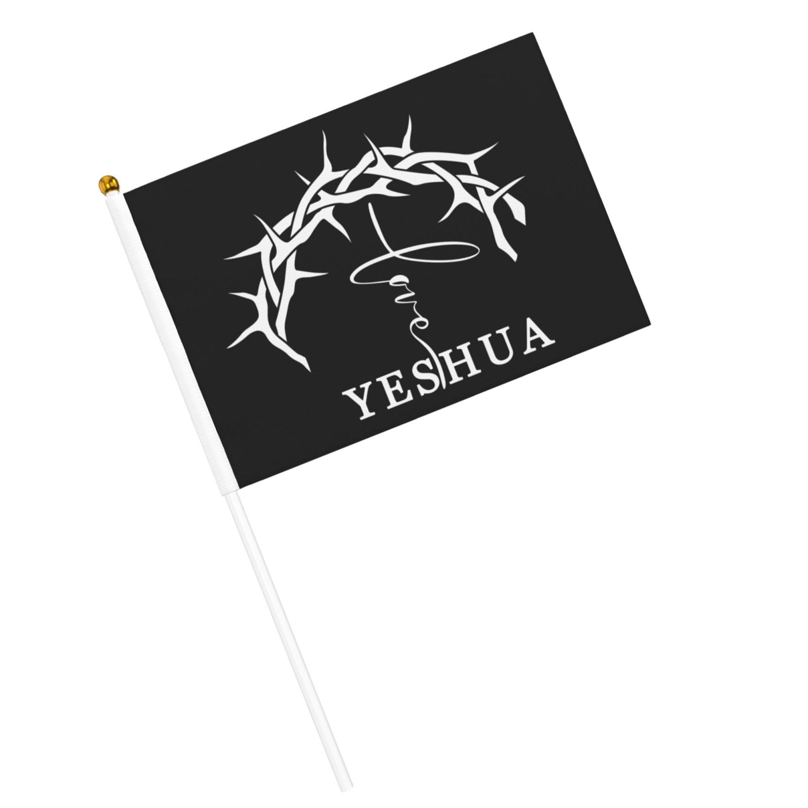 Yeshua Jesus Christian Mini Hand Held Flags Small Flag Banner Party ...