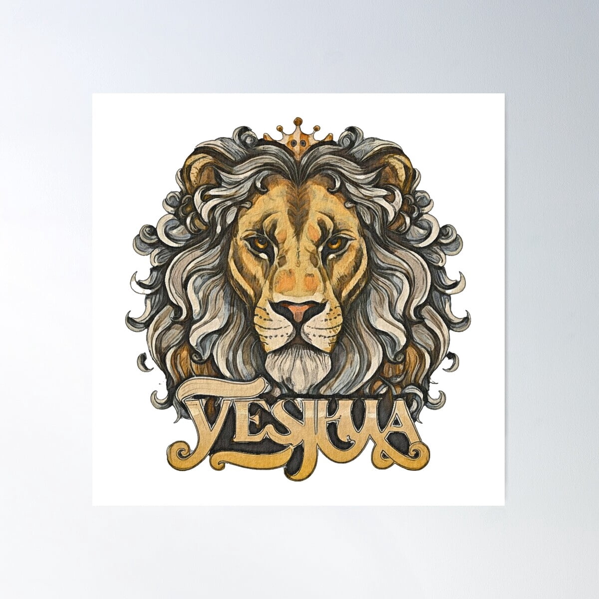 Yeshua King Poster Wall Art, Modern Wall Decor For Living Room Bedroom ...