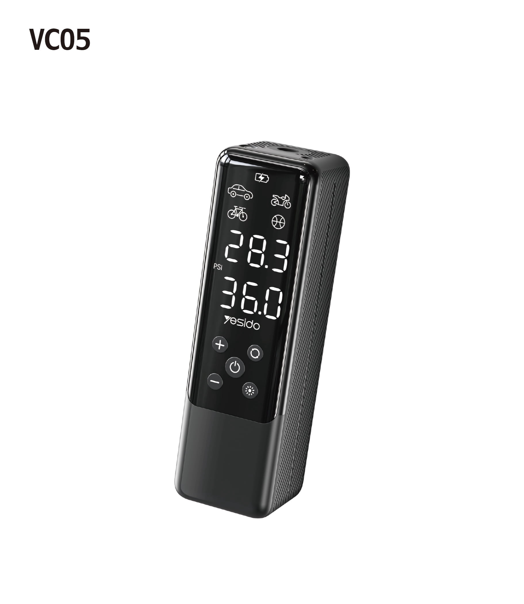 Yesido 10.5 V Lightweight Manual Tire Inflator - Black - Walmart.com