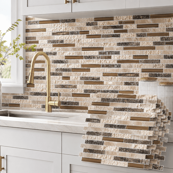 Yeslife 10-Pack Peel and Stick Backsplash Tile, 12