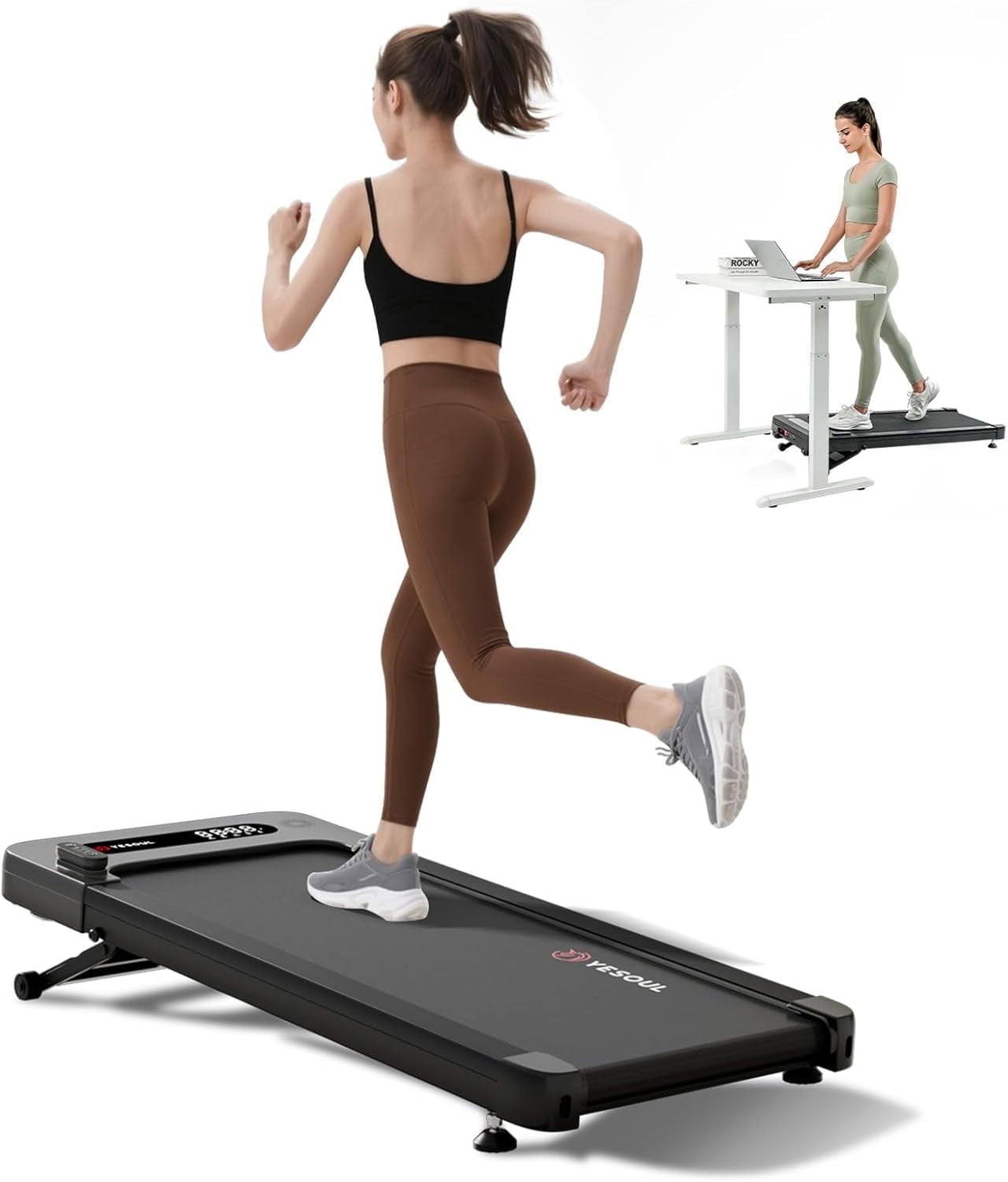 Yesoul W2 Lite Treadmill ,With 10% Auto Incline Walking Pad , Under ...