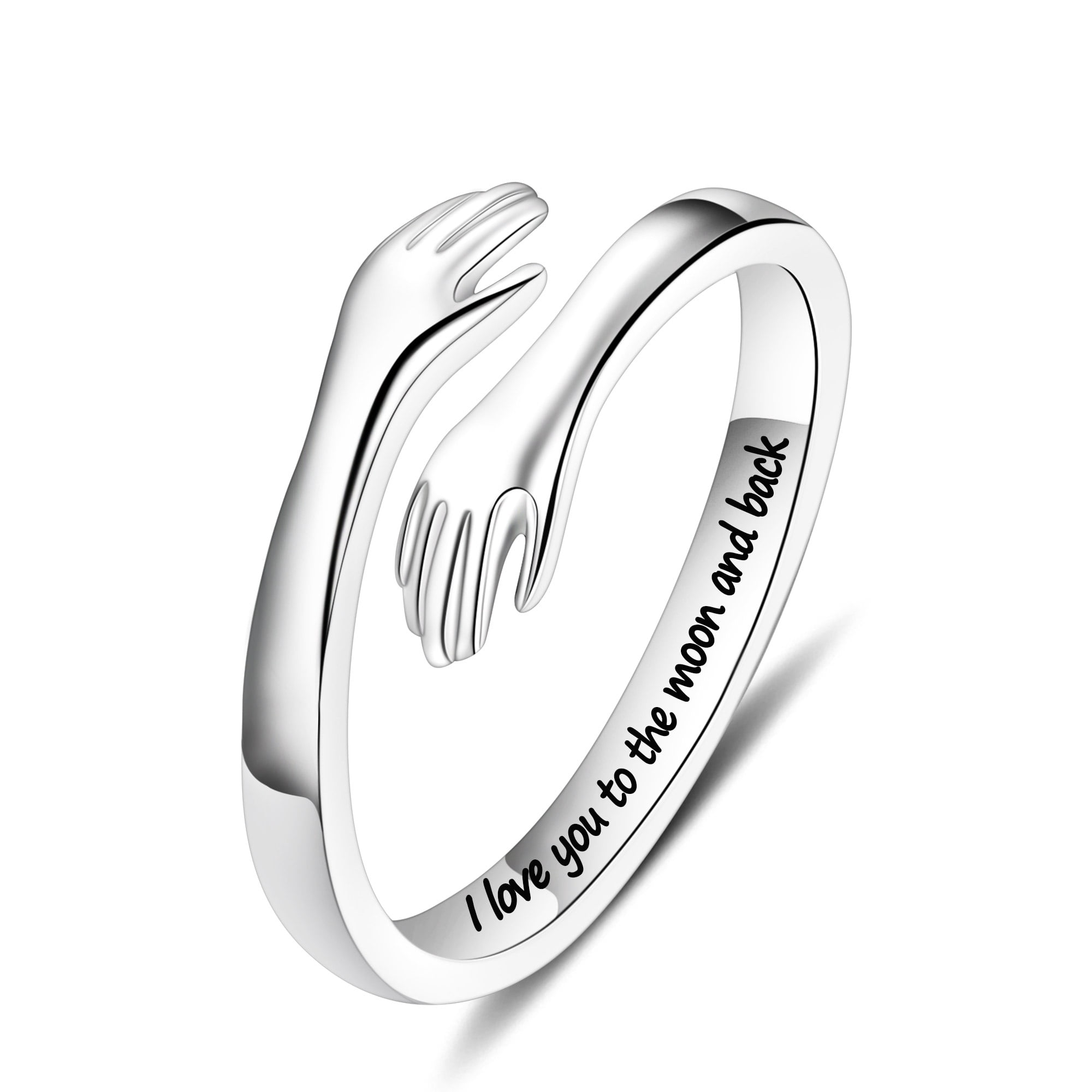 Turandoss Mother Daughter Ring Hug Ring Jewelry Birthday Gifts for ...