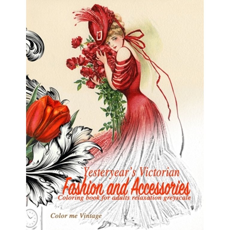 victorian dress coloring pages