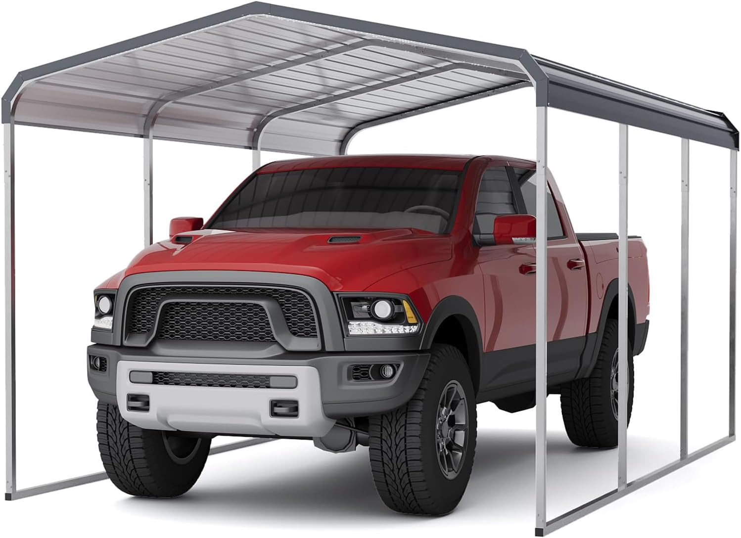 Yesurprise 10x15'Outdoor Carport, Heavy-Duty Metal Carport,Metal ...