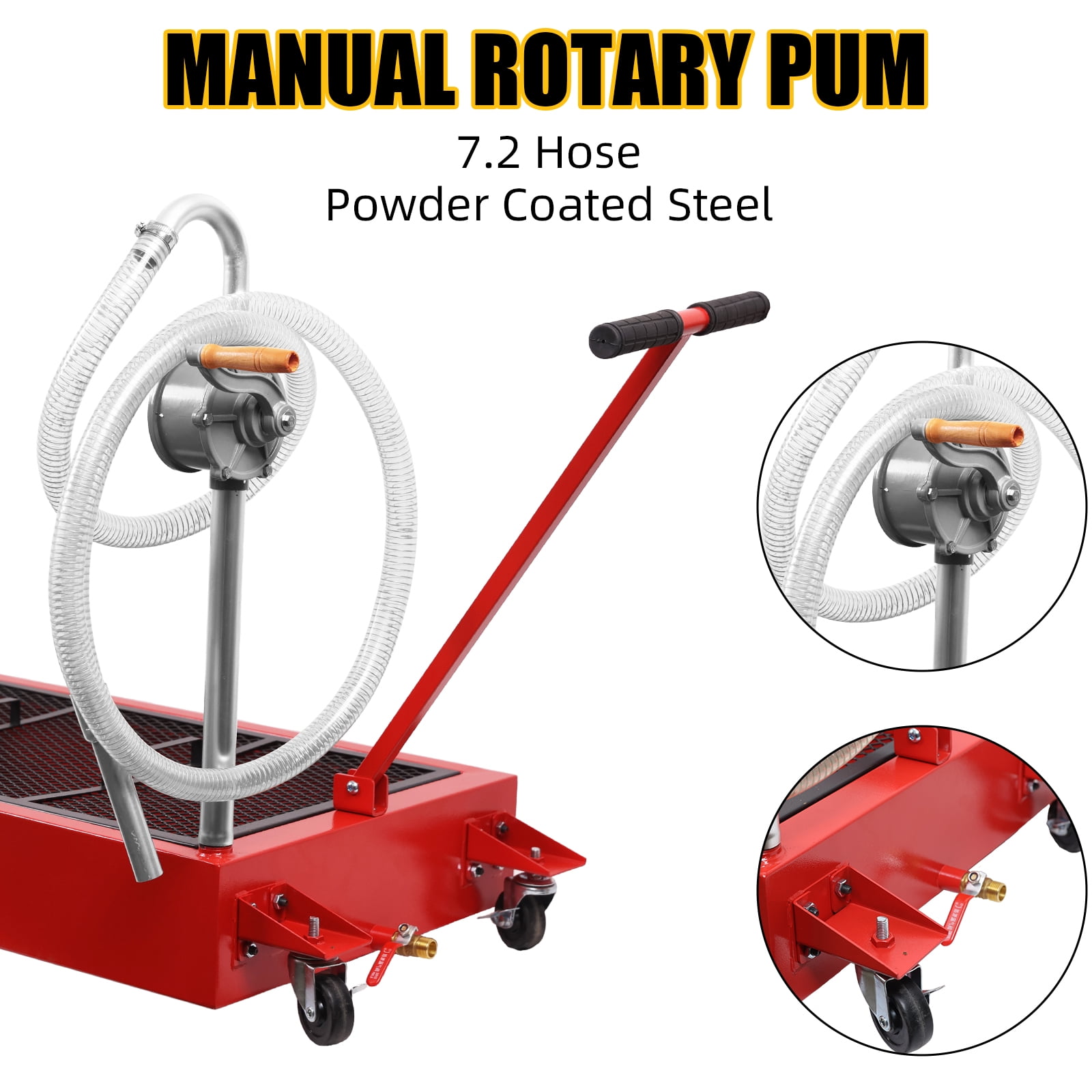 Yesurprise 20 Gallon Oil Drain Pan, Oil Drain Tank Foldable 76L Low ...