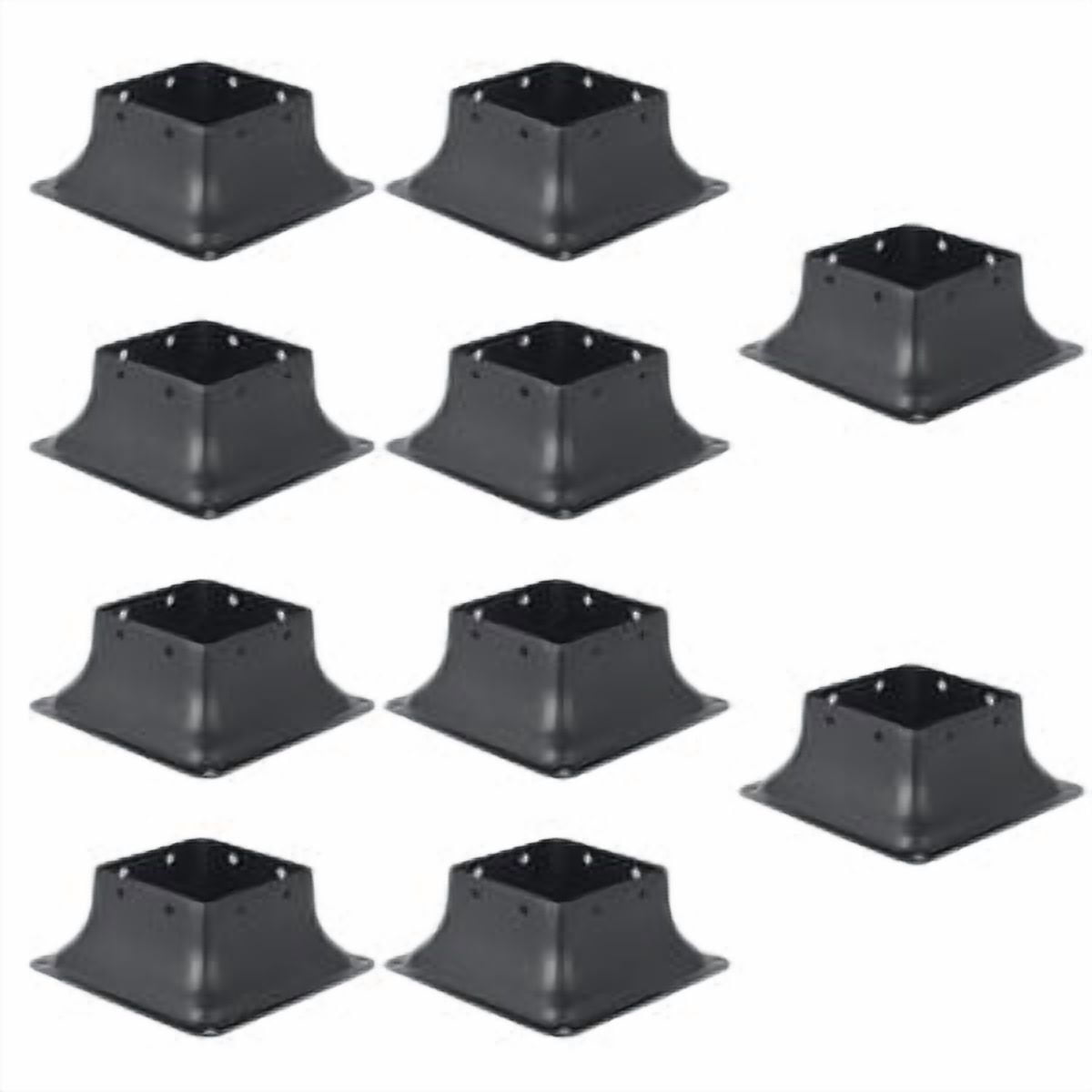 Yesurprise 2mm Steel Deck Post Base - 10-Pack 6x6x2.5 Inch Heavy Duty ...