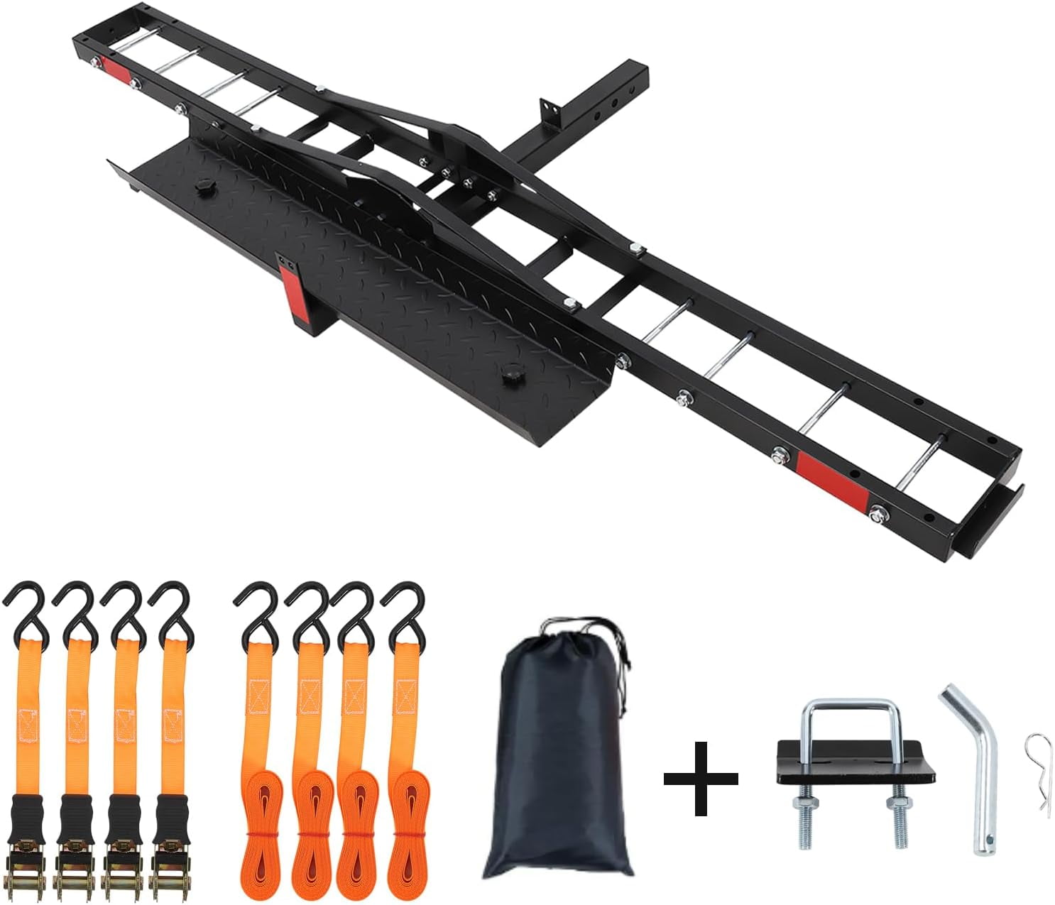 Yesurprise 500LBS Motorcycle Hitch Carrier, Heavy Duty Steel Dirt Bike ...