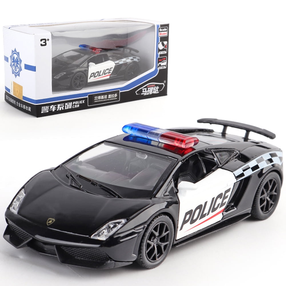 Yesurprise Boys 1:36 Police Car Toys Simulation 2-door Pull-back Car ...