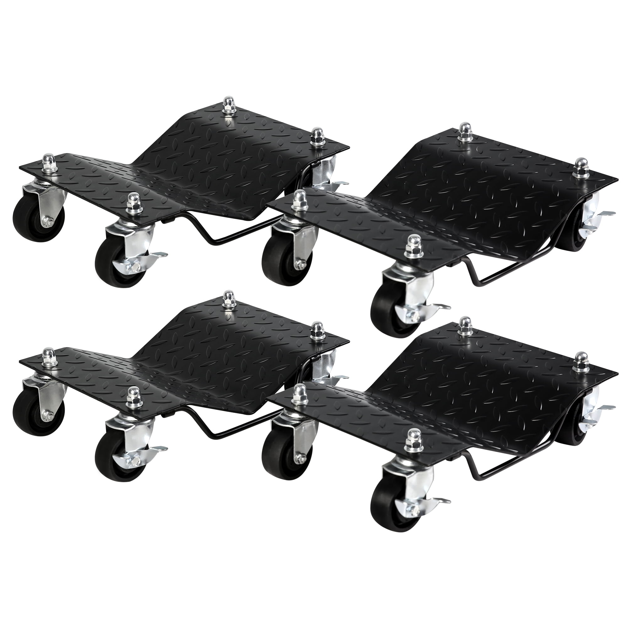 Yesurprise Car Dolly Set of 4, 6000lbs Capacity Wheel Dolly, Heavy Duty ...