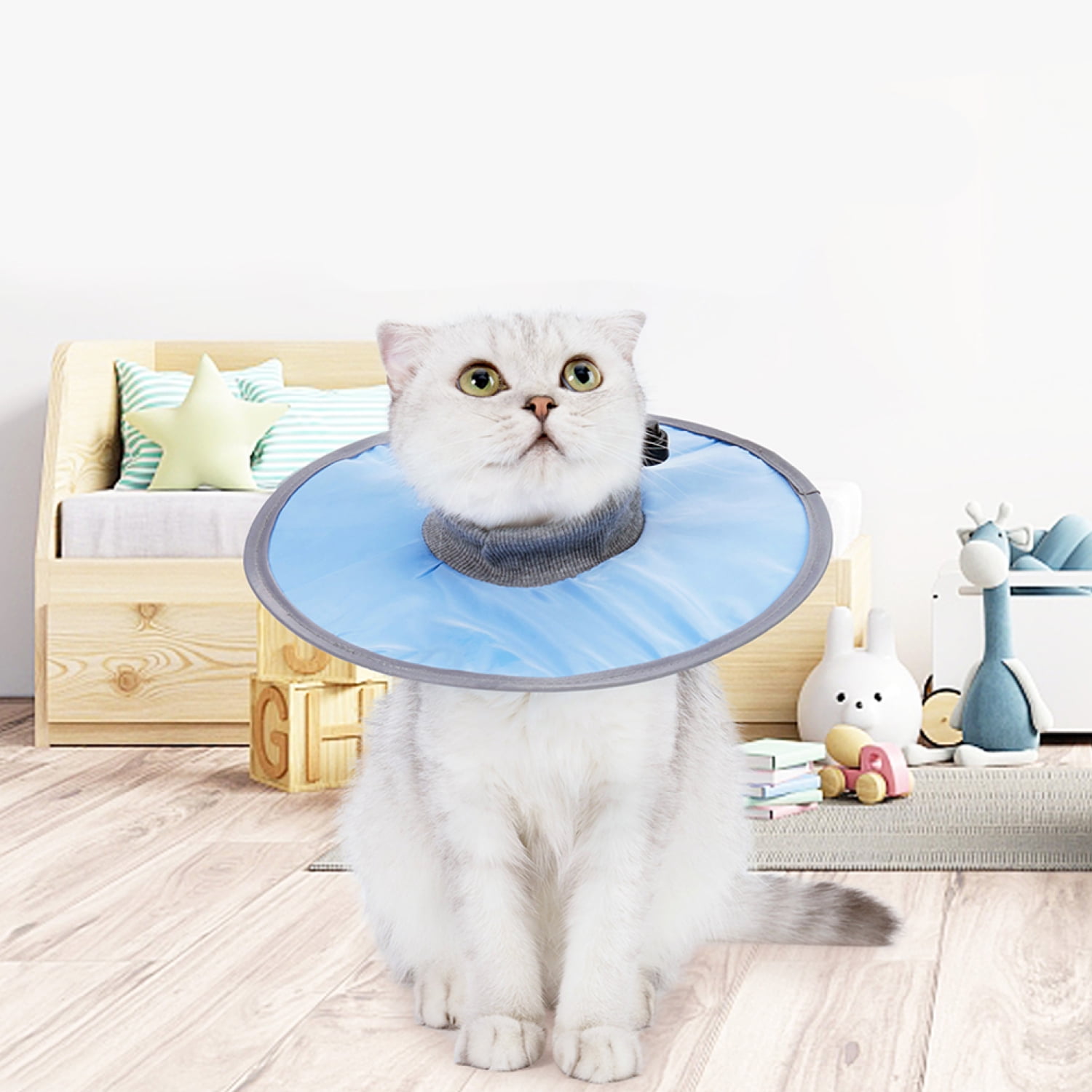 Yesurprise Cat Elizabethan Collars Wound Healing Collars Adjustable ...