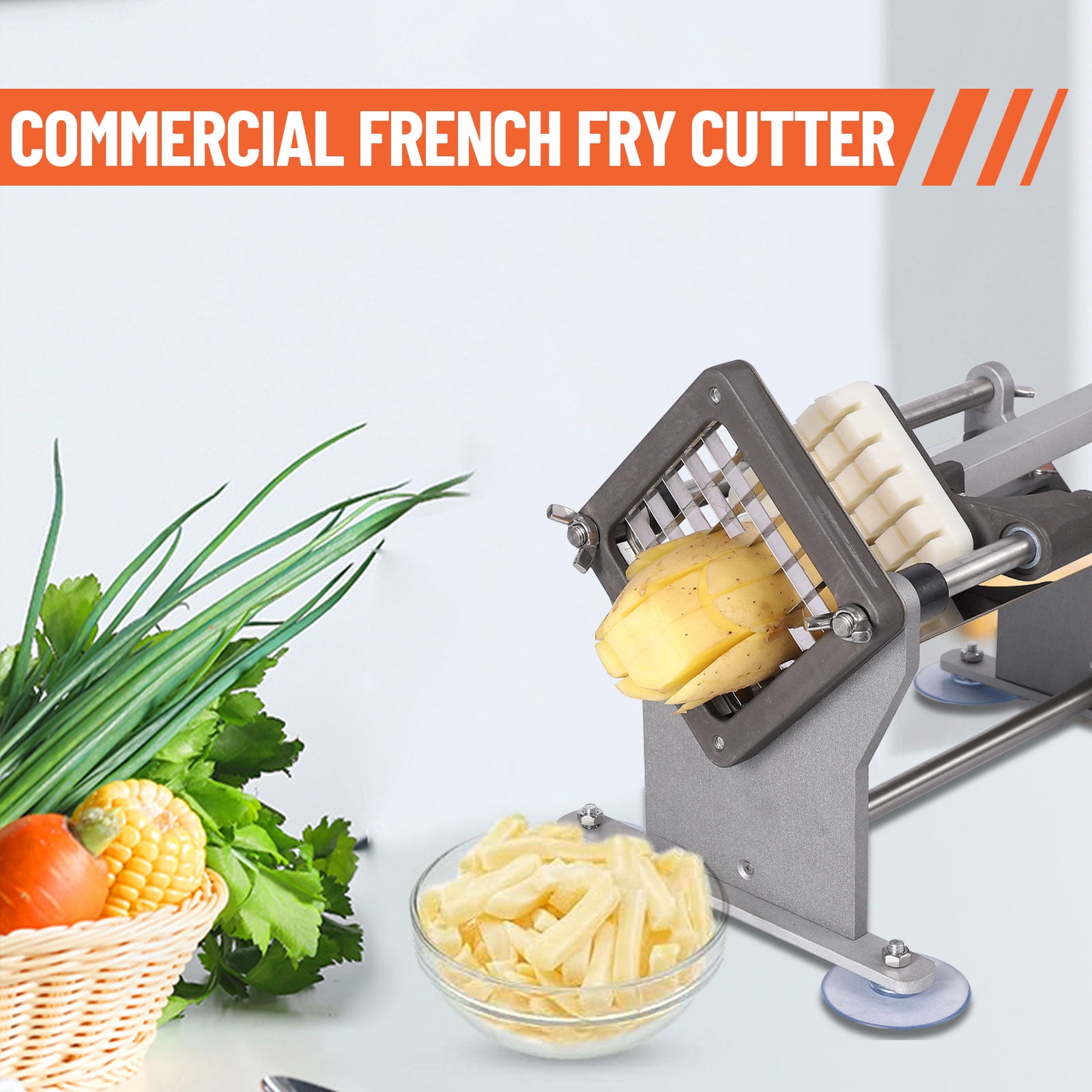 Yesurprise Commercial Fry Cutter Stainless Steel Dual-Thickness (1/2 ...