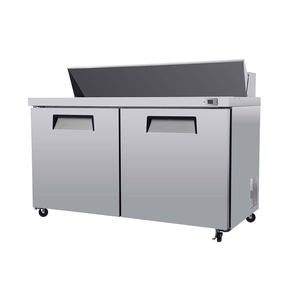 Yesurprise Commercial Refrigerator, Sandwich Prep Table with Adjustable ...