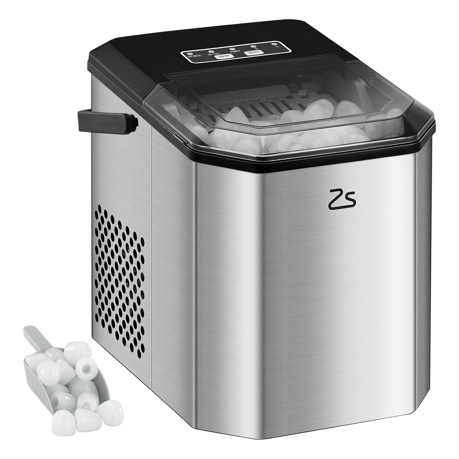 Yesurprise Countertop Ice Maker, Portable Ice Maker Machine 26LBs/24H ...