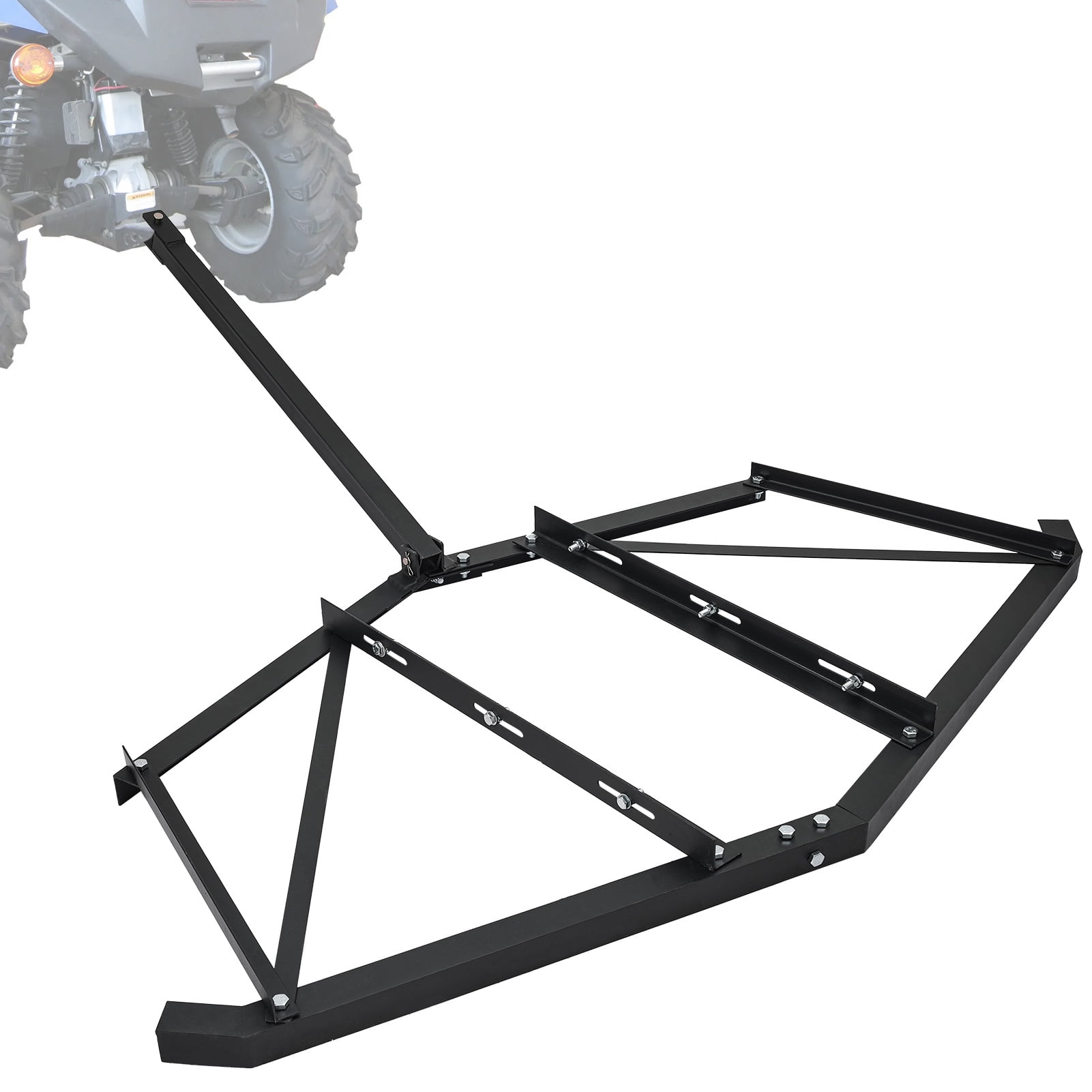 Yesurprise Driveway Drag 66" Width Heavy Duty Steel Drag Harrow with 3 ...