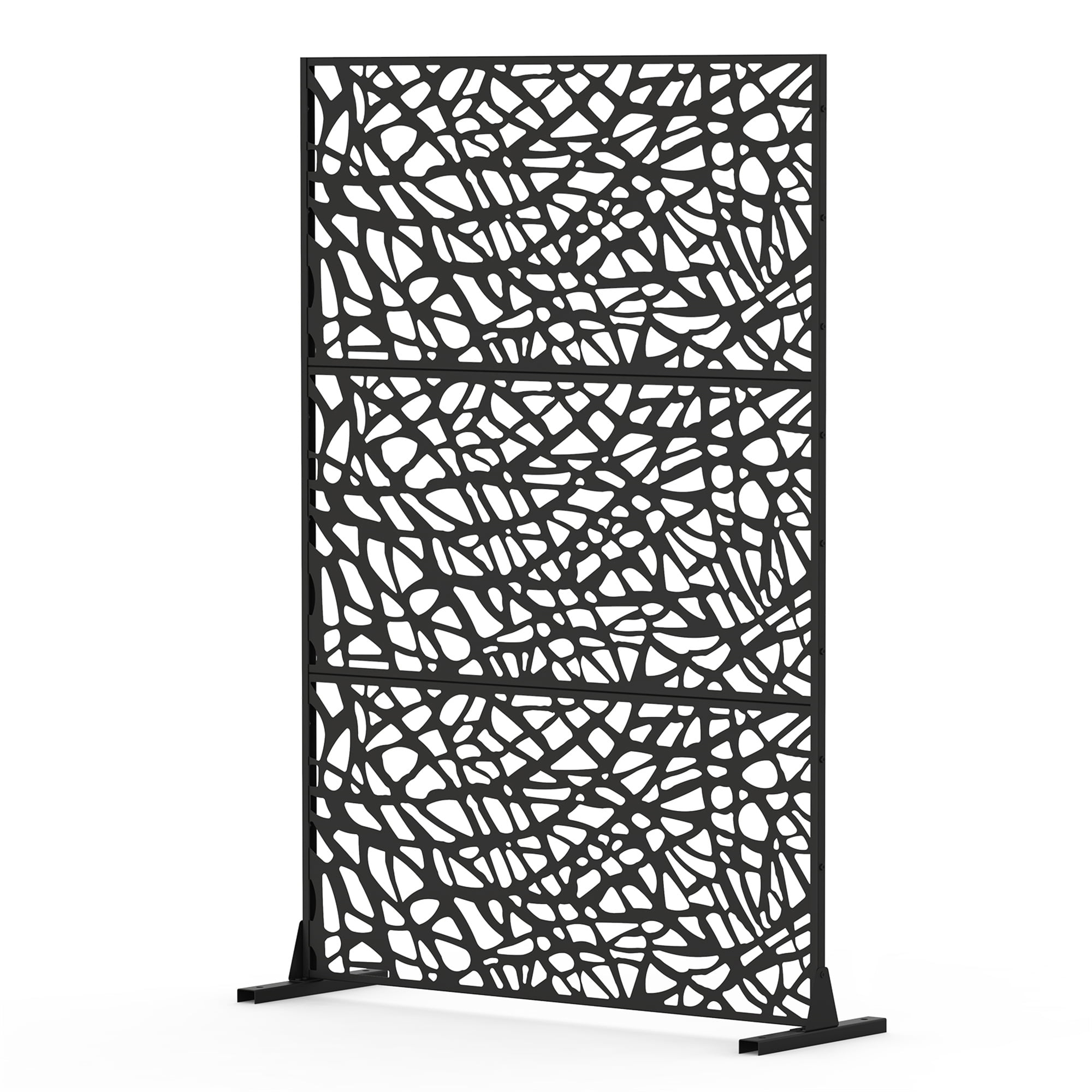 Yesurprise Galvanized Steel Outdoor Screen and Panels, Free Standing ...