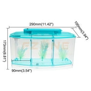 GloFish Betta Trilogy Aquarium, 3 Gallons, Includes LED Lights and ...