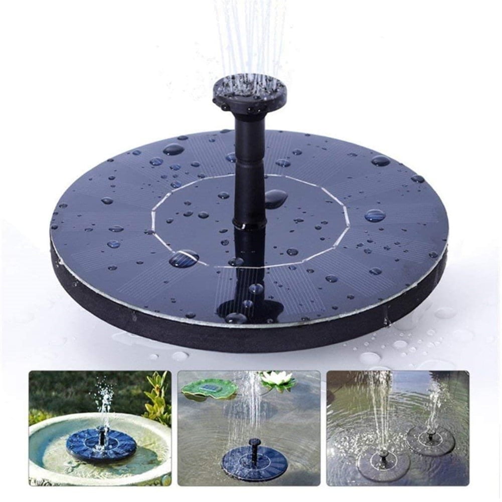 GlowSol Mini Solar Fountain, Floating Water Pump Kit for Bird Bath ...