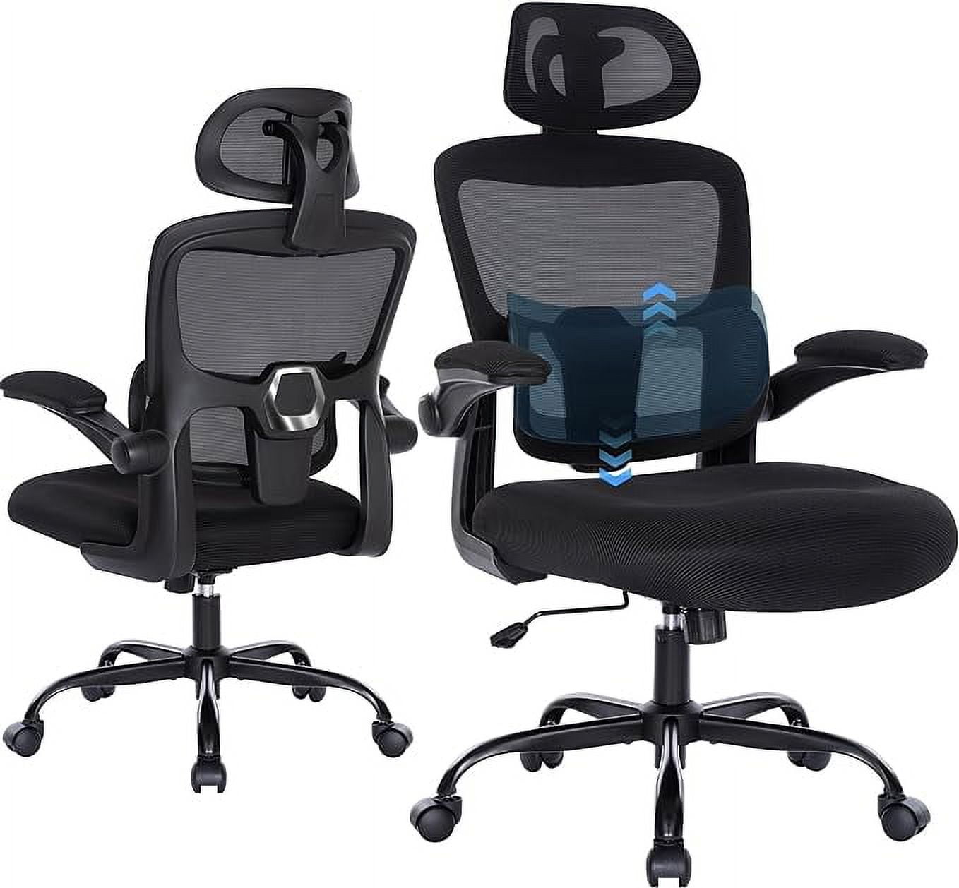 Yesurprise Office Desk Chair Ergonomic Height Adjustable Swivel Chair ...