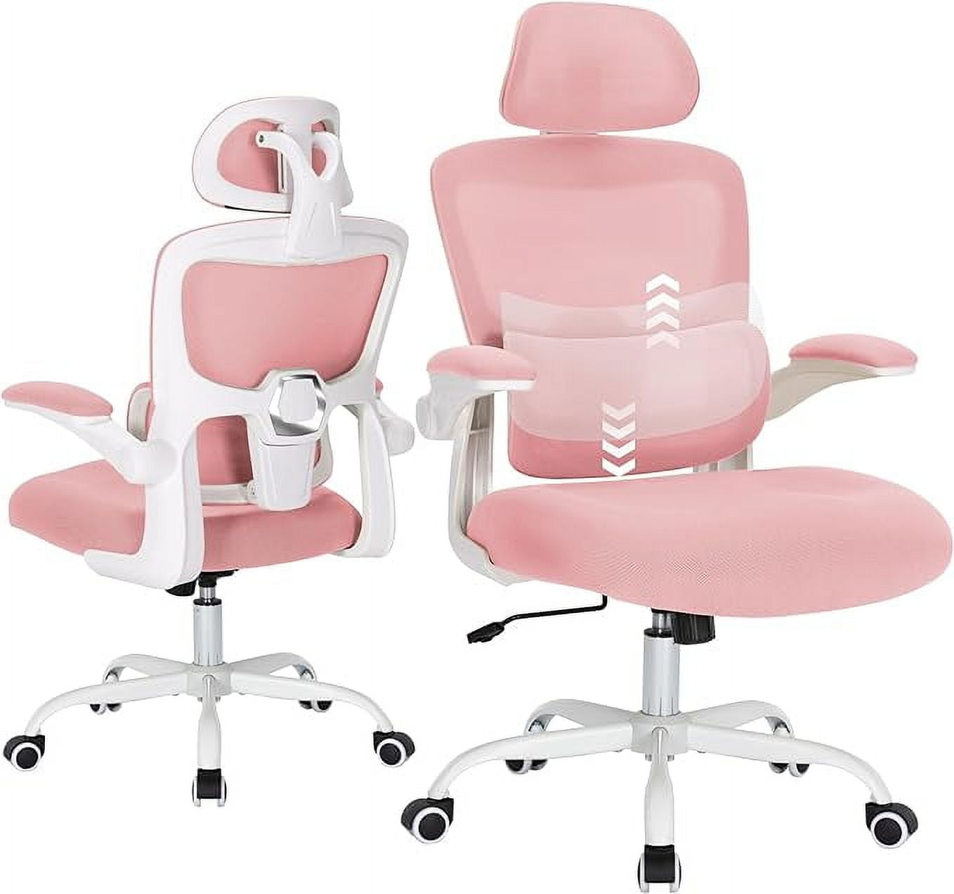 Yesurprise Office Desk Chair Ergonomic Height Adjustable Swivel Chair ...