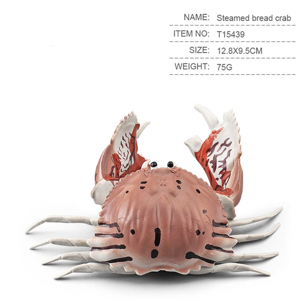 Yesurprise Simulation Ocean Animals Action Figure Cute Crab Sea Life ...