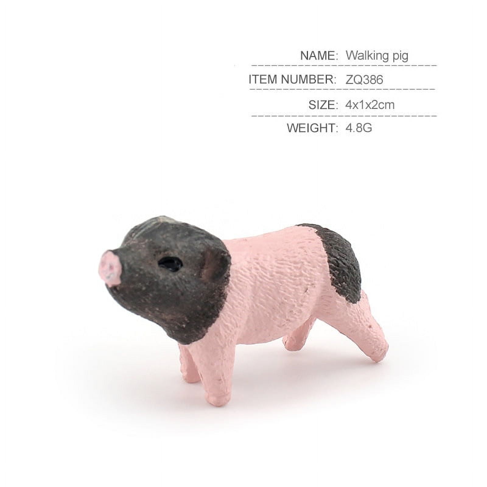 Yesurprise Simulation Pig Action Figure Kids Cute Piglet Figurines Farm ...