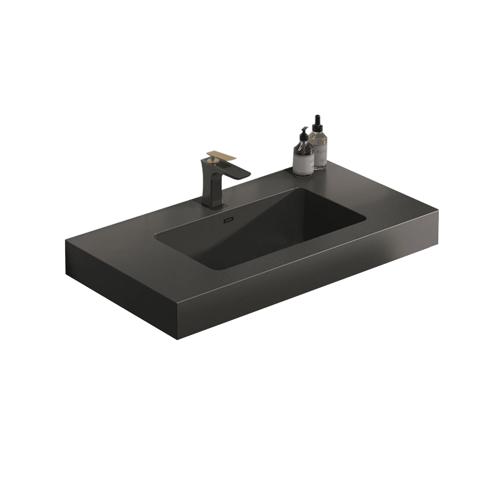 Yesurprise Single Topmount Bathroom Vanity Basin, Resin Single Bowl ...