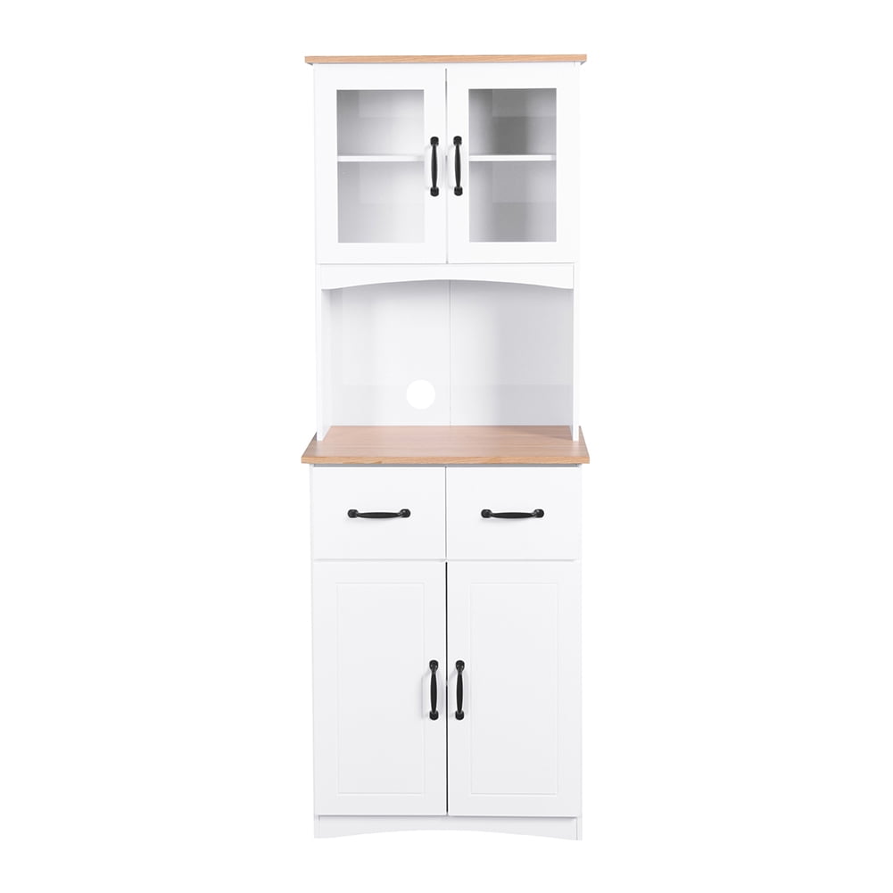 Yesurprise Storage Cabinet MDF Cabinet with Doors Shelf Drawers Tall ...