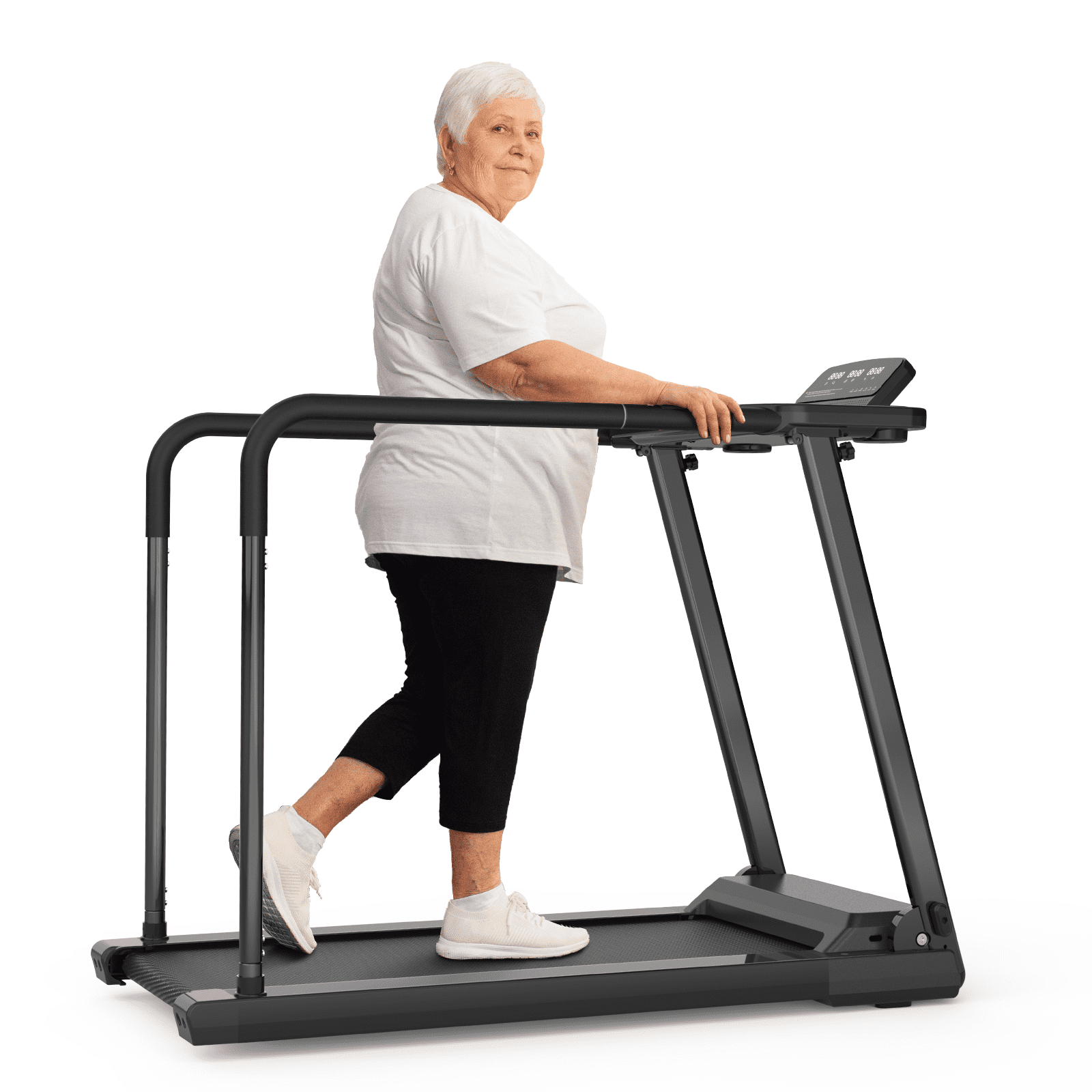 Yesurprise Walking Treadmill with Detachable Armrest, Large LED Display ...