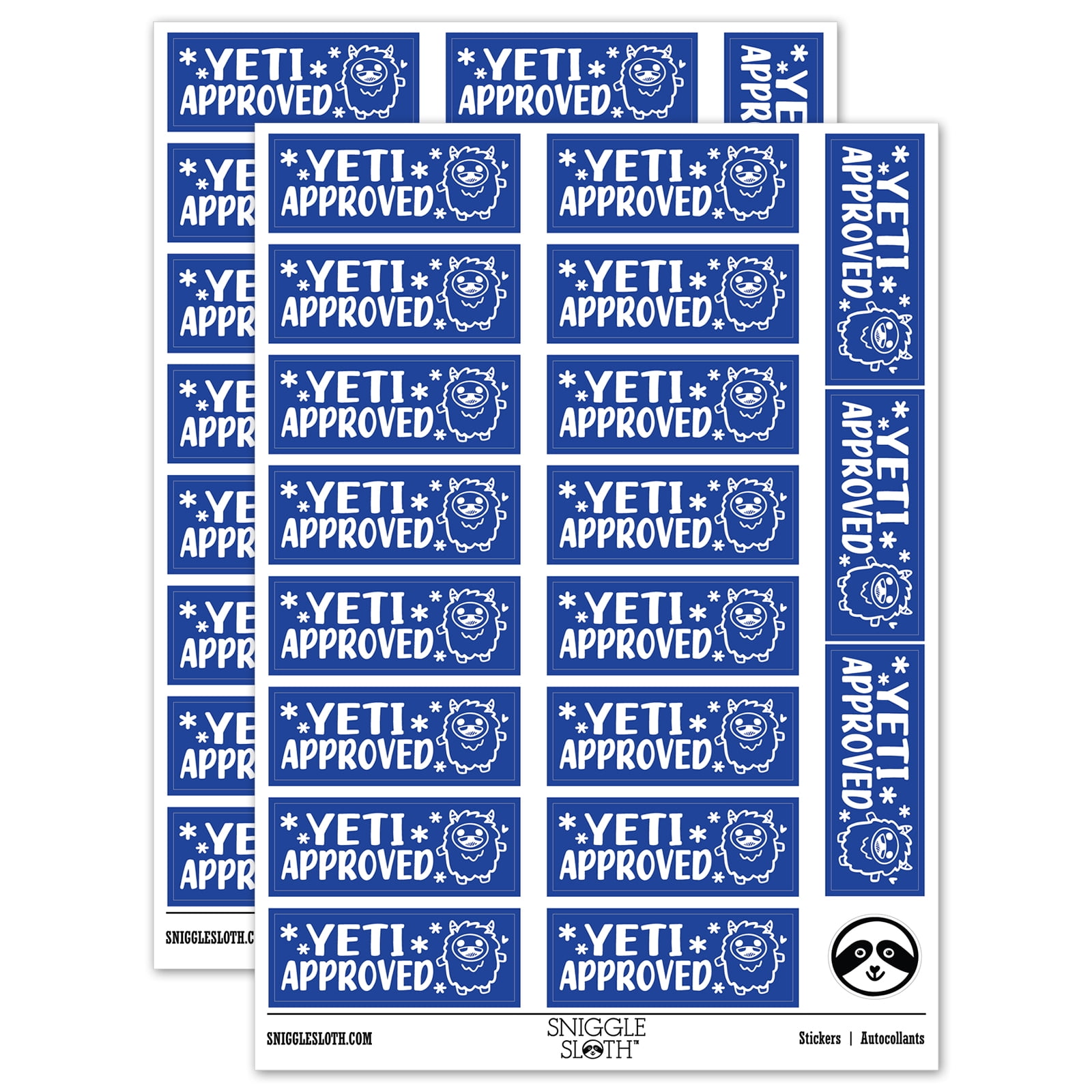 Yeti Approved Teacher Student School Sticker Set - Dark Blue - Matte ...