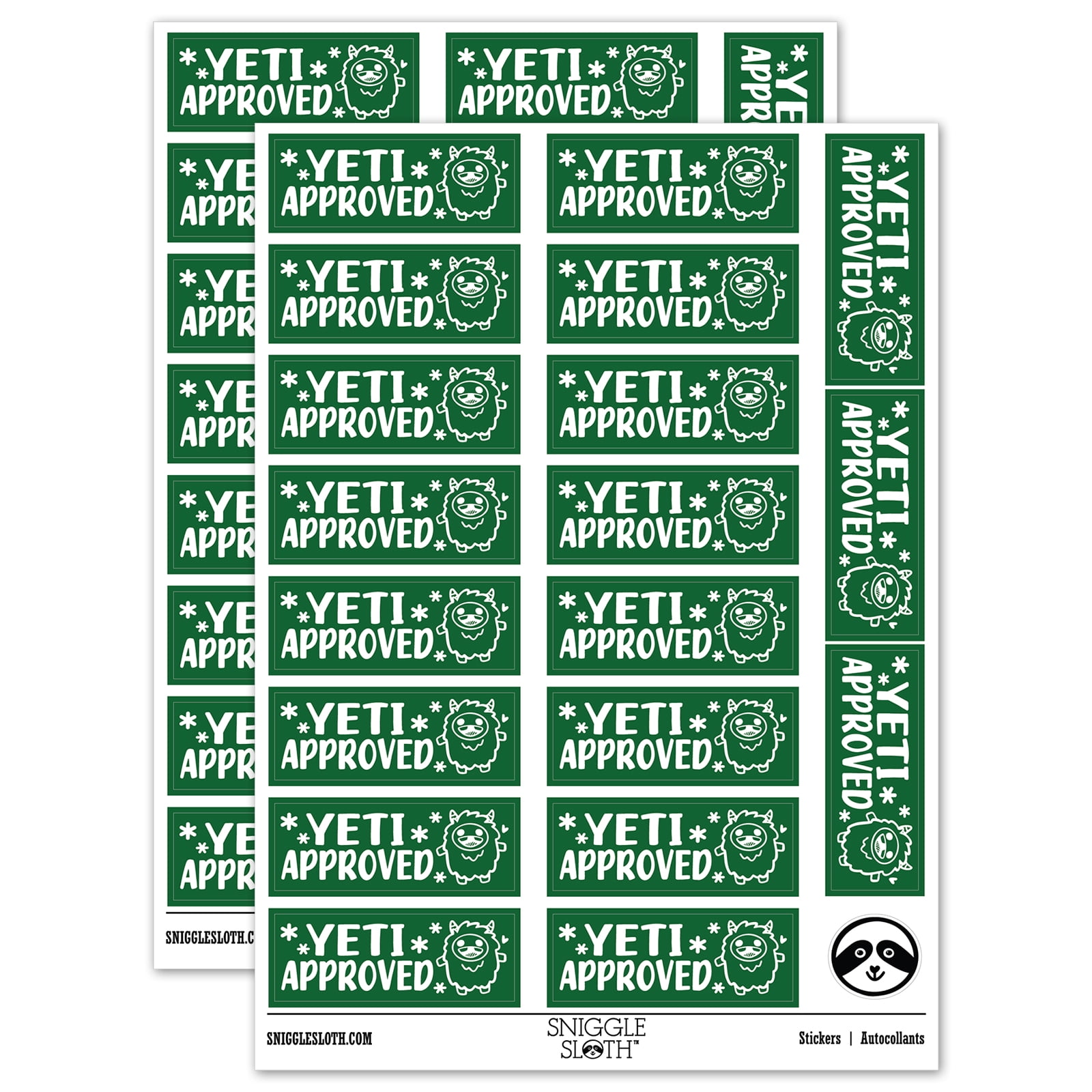 Yeti Approved Teacher Student School Sticker Set - Dark Green - Matte ...