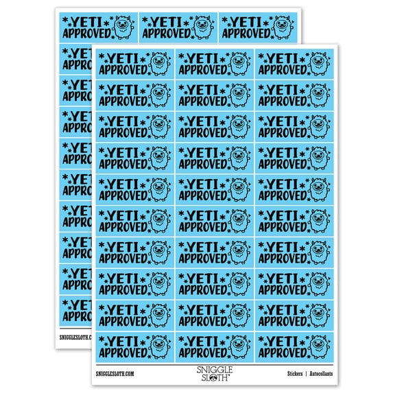 Yeti Approved Teacher Student School Sticker Set - Light Blue - Matte ...