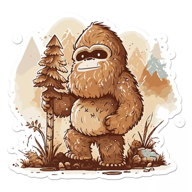 Yeti Bigfoot Sasquatch Sticker Phone Decal Water Bottle Stickers Car ...