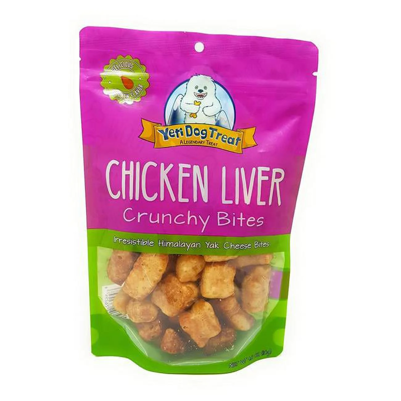 Yeti Chicken Liver Crunchy Bites Yak Cheese Dog Treats, 4 Oz - Walmart.com