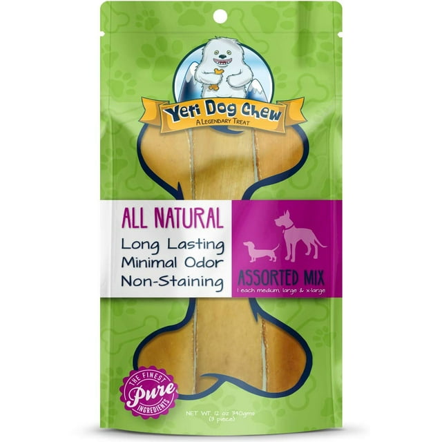 Yeti Dog Chew Natural Yak Cheese Dog Chews Assorted Mix (1 Each Medium ...