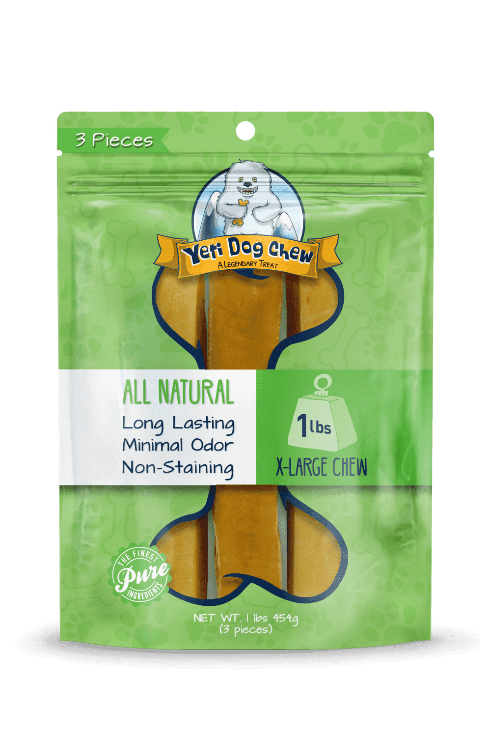Yeti Dog Chew Natural Yak Cheese, Long-Lasting Dog Chews for Aggressive ...
