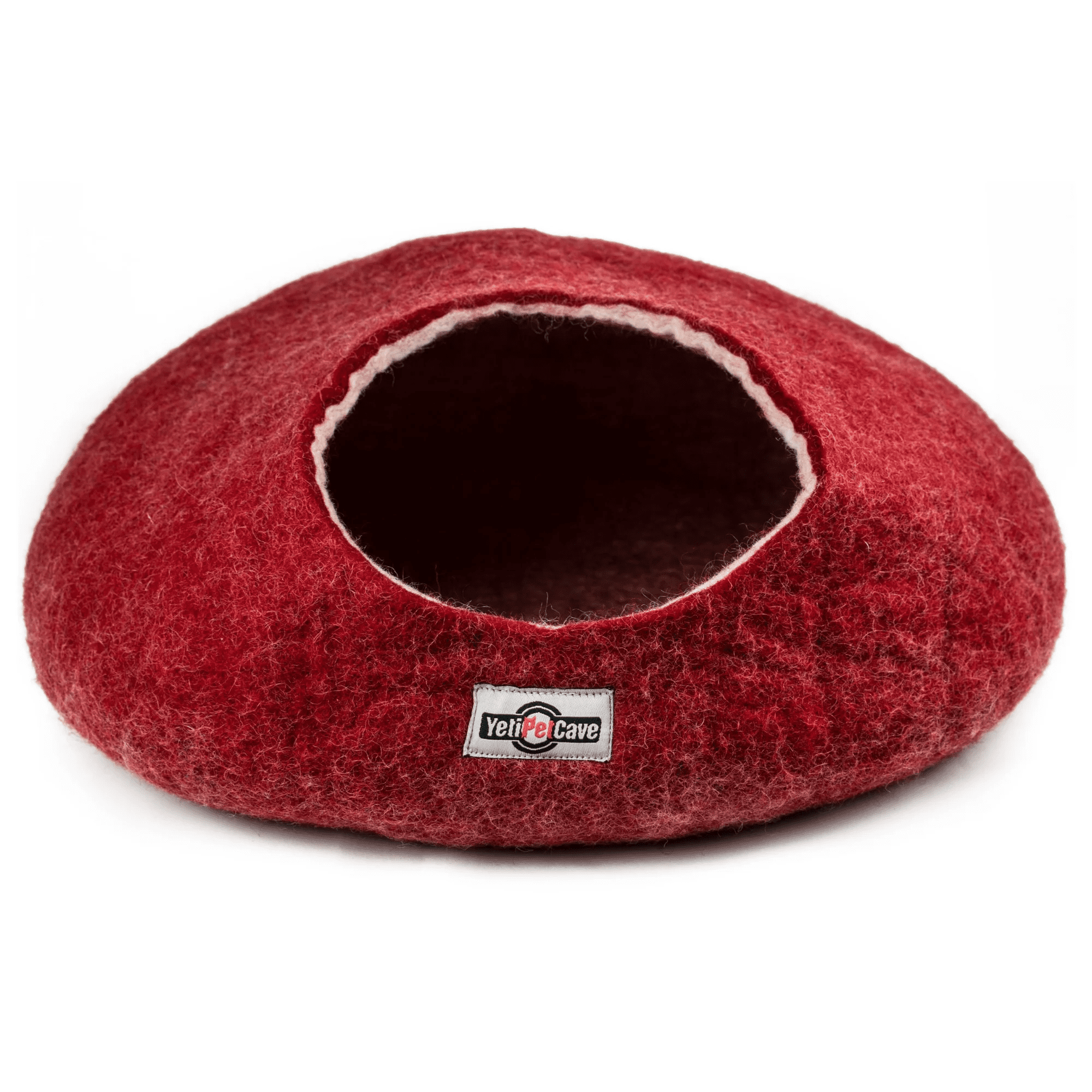 Yeti Pet Cave Pet Bed for Cats and Small Dogs, 100% New Zealand Wool ...