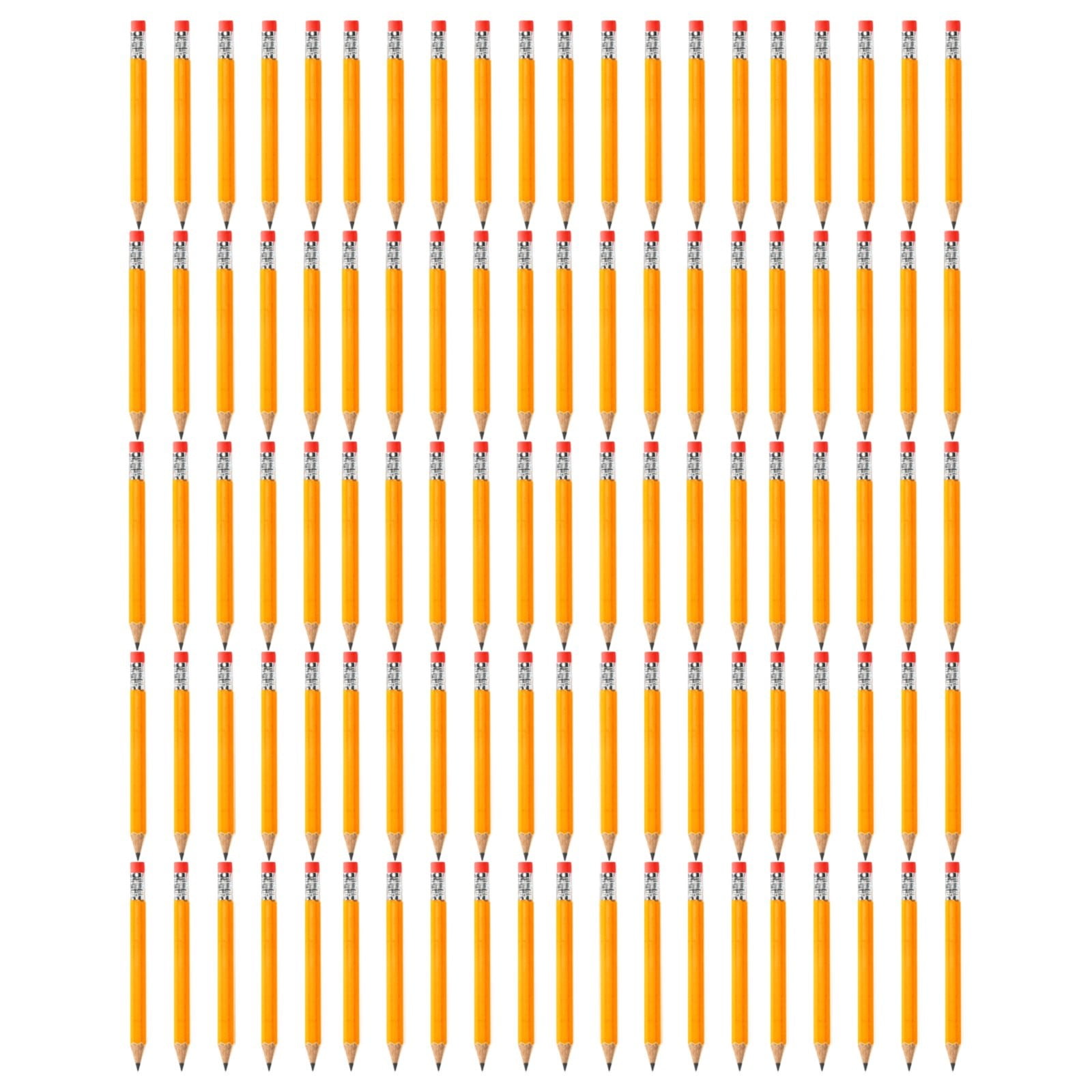 Yettn #2 Pre-Sharpened Pencils (100-Pack),Bulk Yellow Graphite Pencils with Erasers ...