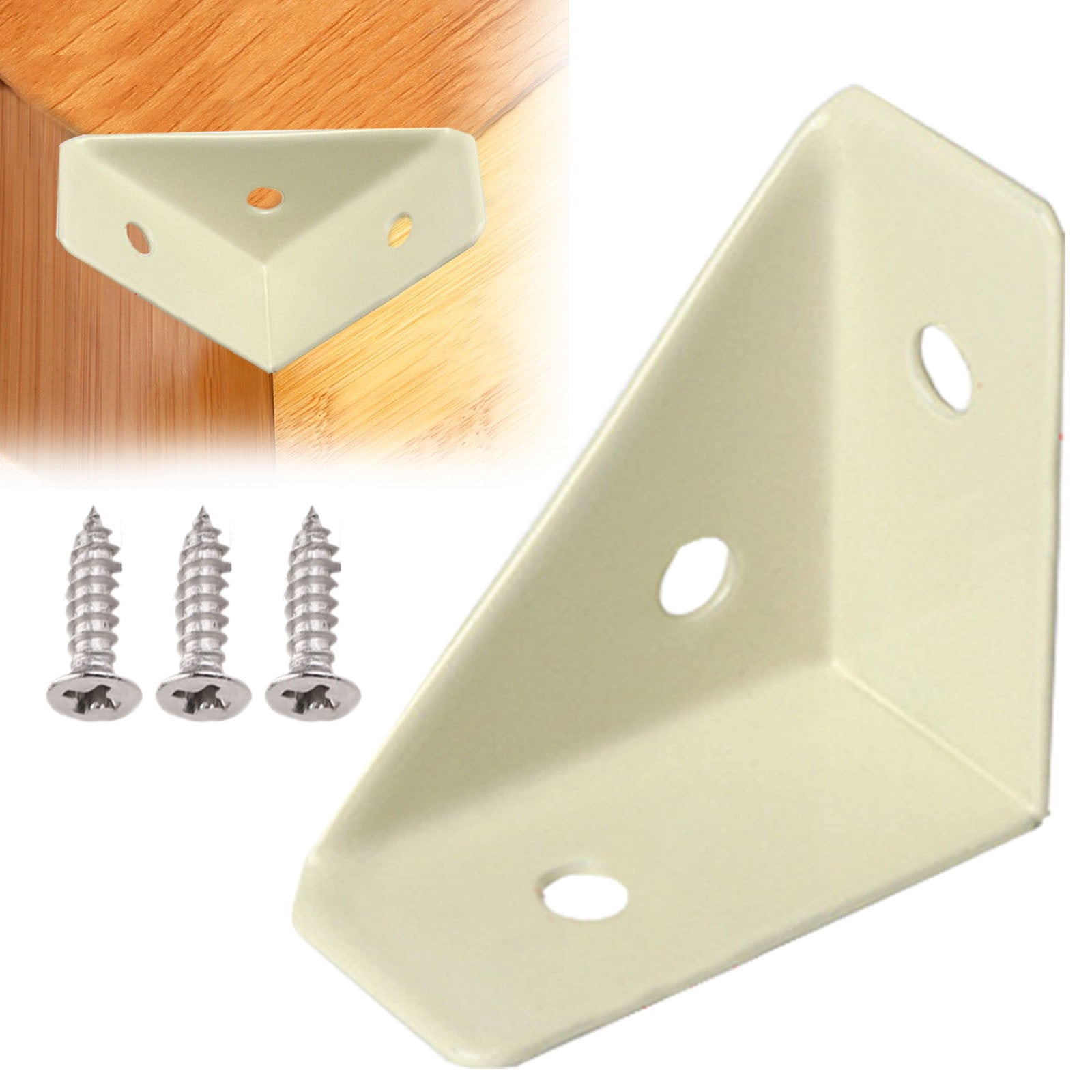 Yettn Angle Brackets,Heavy Duty Steel L-Shaped Corner Braces & Shelf ...