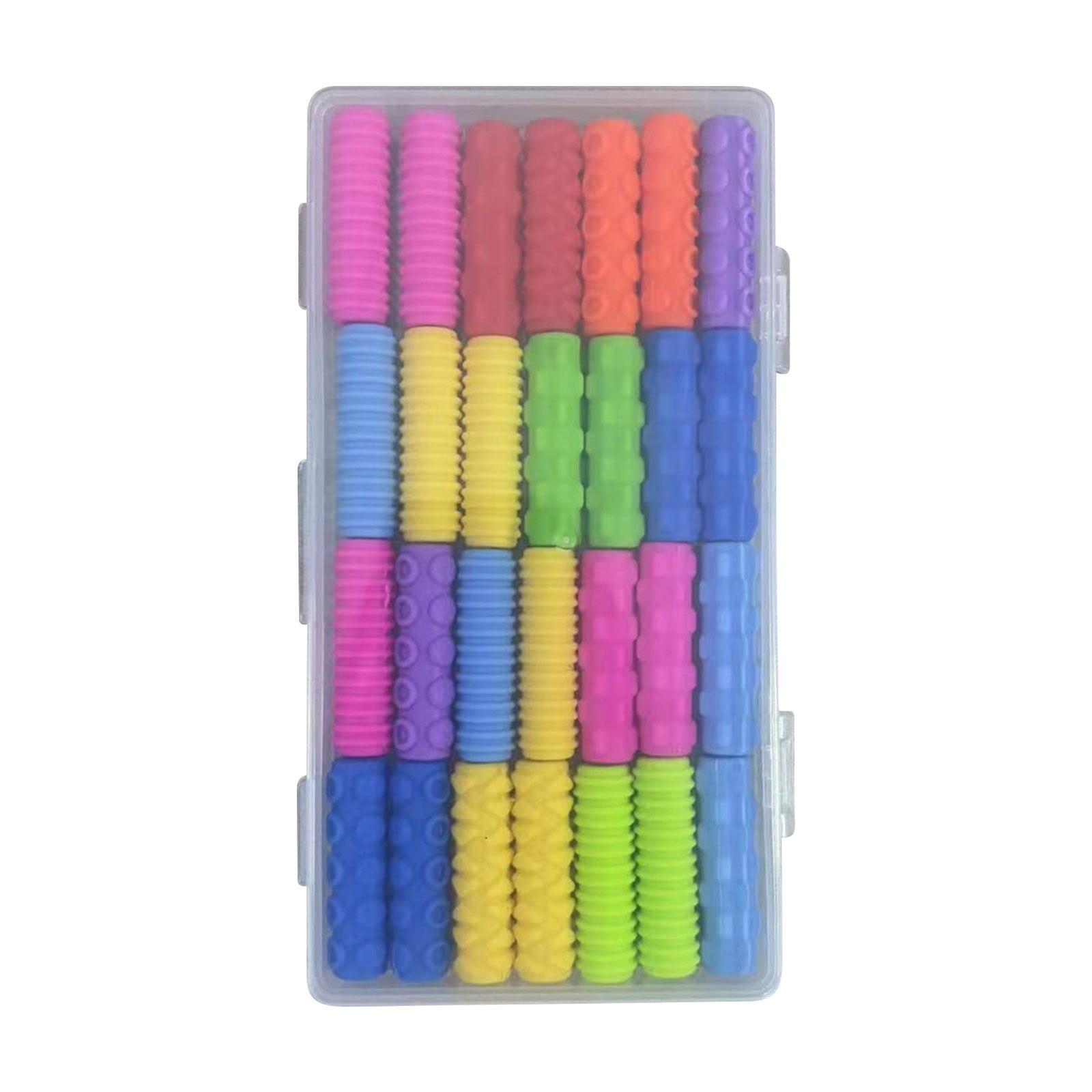 Yettn Rubber Pencil Grips Multi-color, Ergonomic Handwriting Aid ...