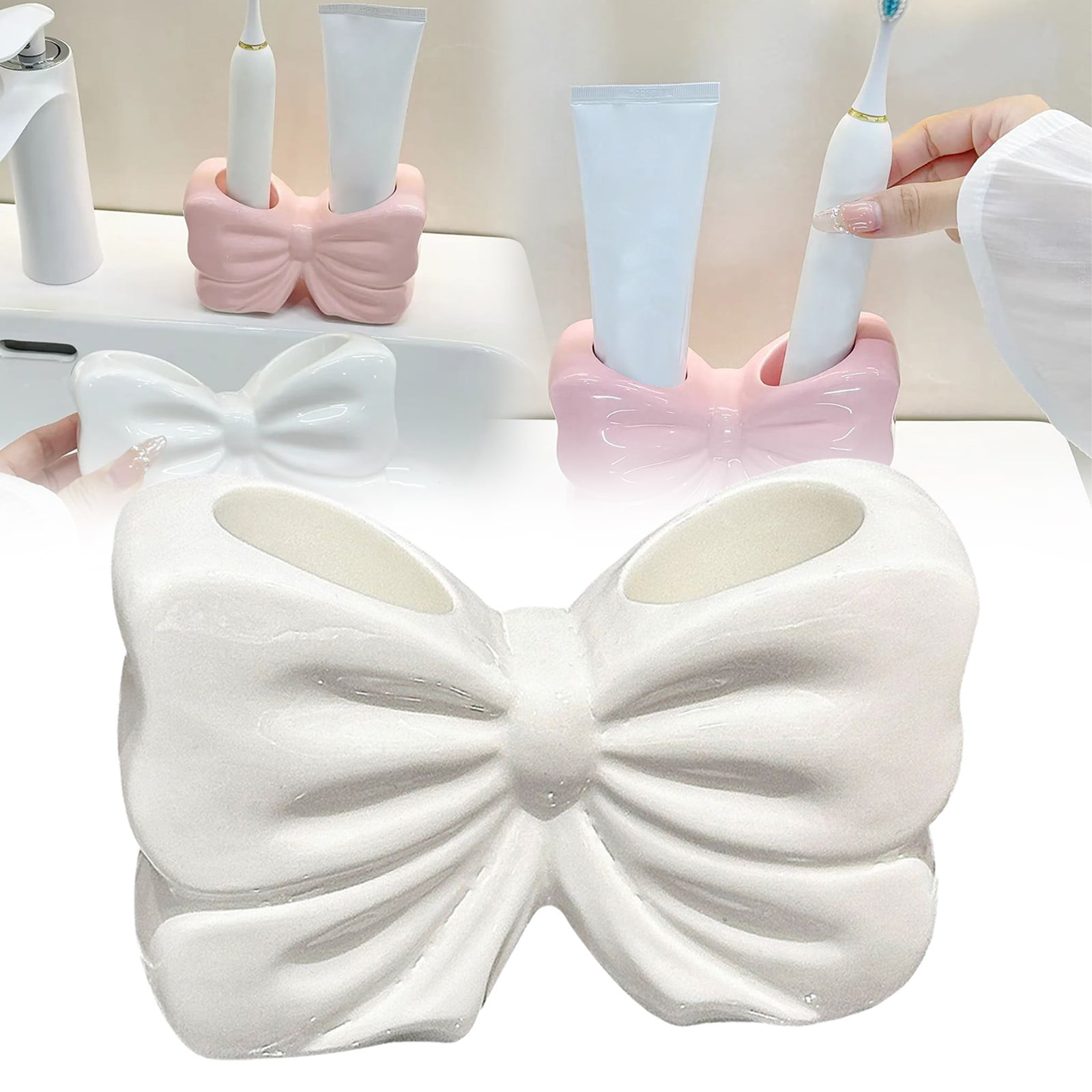 Yeucho Toothbrush Holder The Butterfly Shaped Toothbrush Storage Rack ...