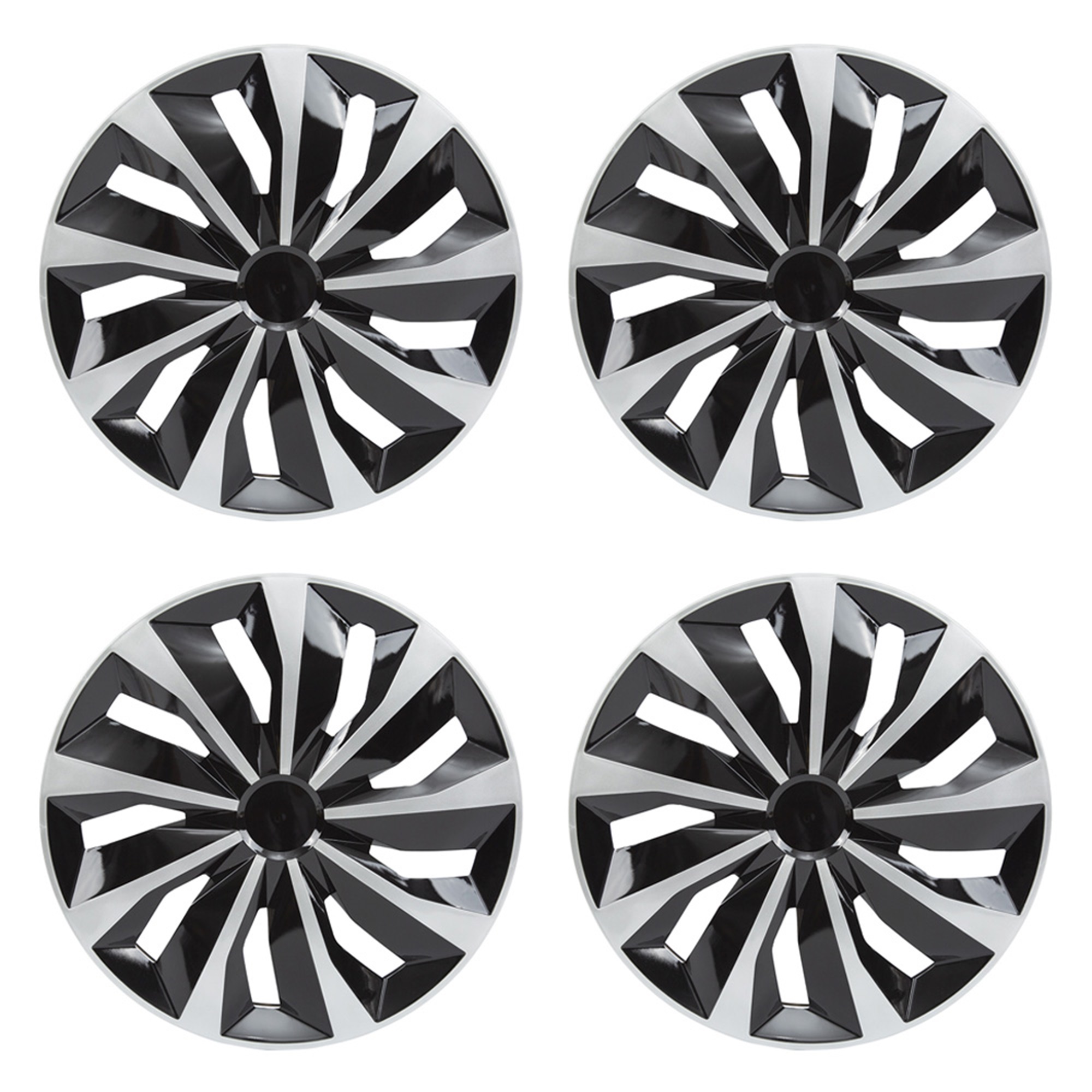 5 pcs Moto Metal Chrome Snap-In Wheel Center Hub Cap Inserts for Cap M ...