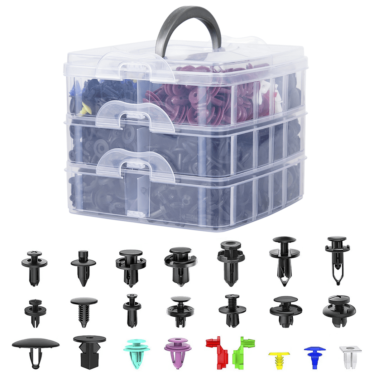 YeulionCraft 680Pcs Universal Car Fastener Clips Car Bumper Rivet ...