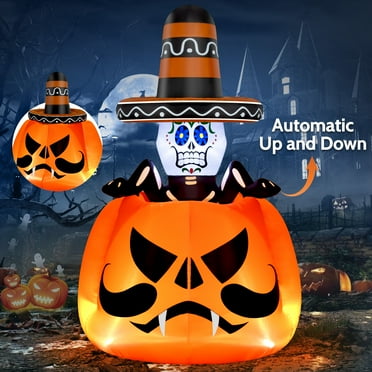 HomCom Outdoor Halloween Decor, 7.5' Lighted Haunted Tree with Owl ...