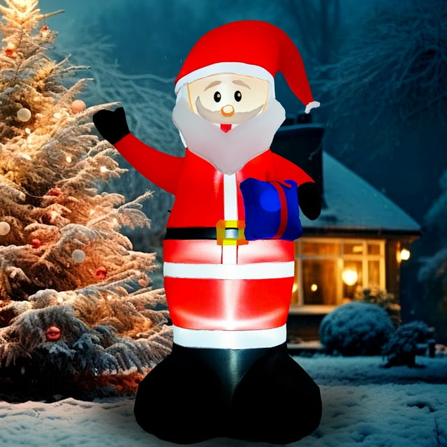 Yexmas 7ft Christmas Inflatable Santa Claus Outdoor Decorations Blow