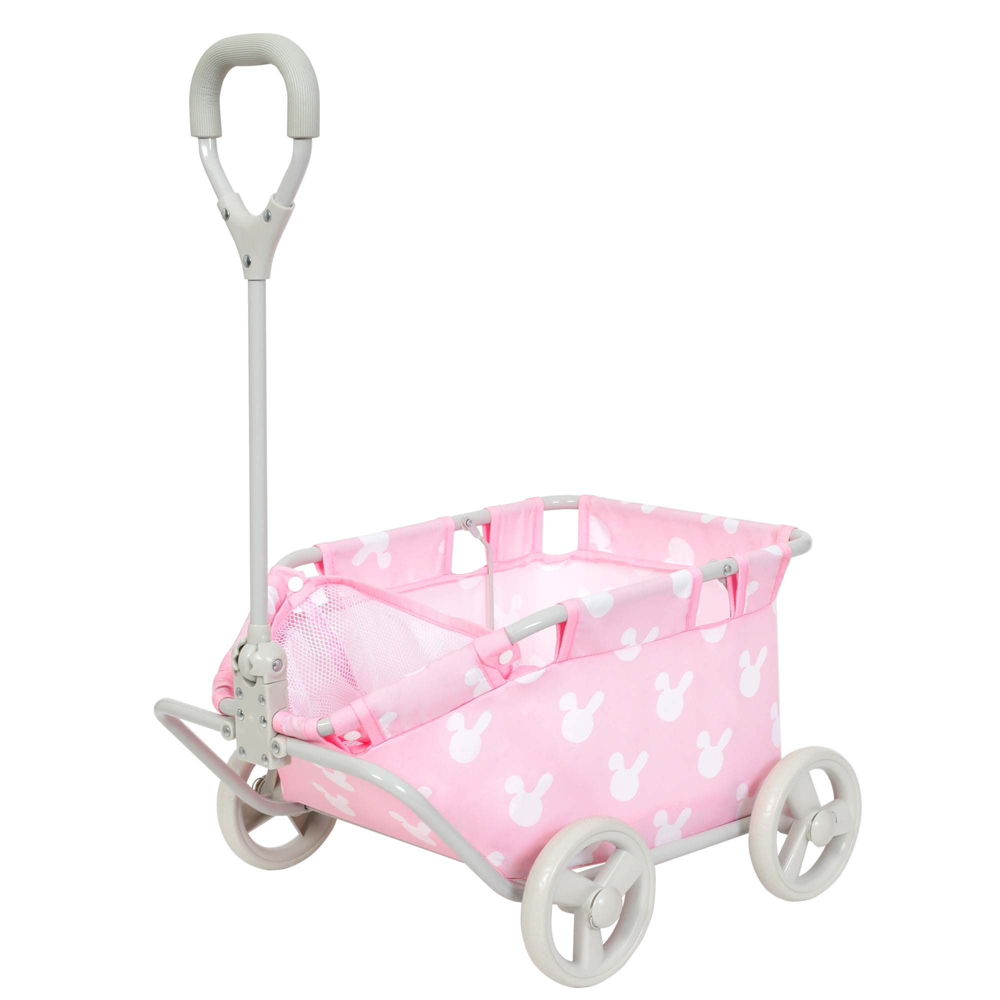 Yexmas Folding Princess Baby Doll Wagon Cart, Toy Storage Wagon, Doll ...