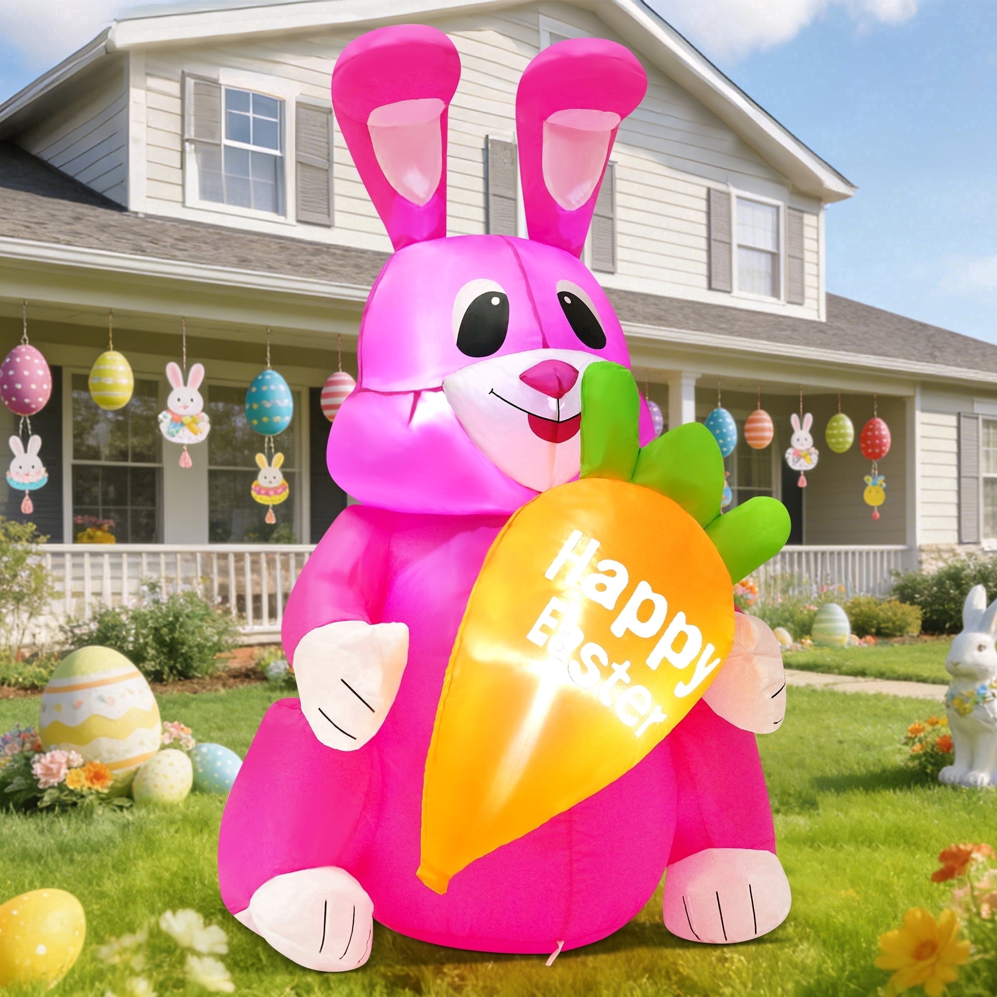 Blow Up Easter Bunny For Yardnull